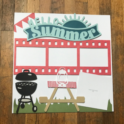 Picnic Scrapbook Layout- Cricut Made - Sunflower Paper Crafts