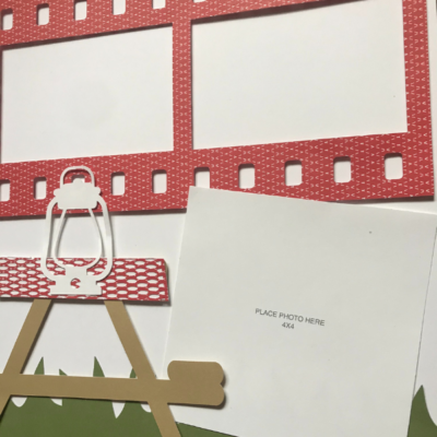 Picnic Scrapbook Layout- Cricut Made - Sunflower Paper Crafts