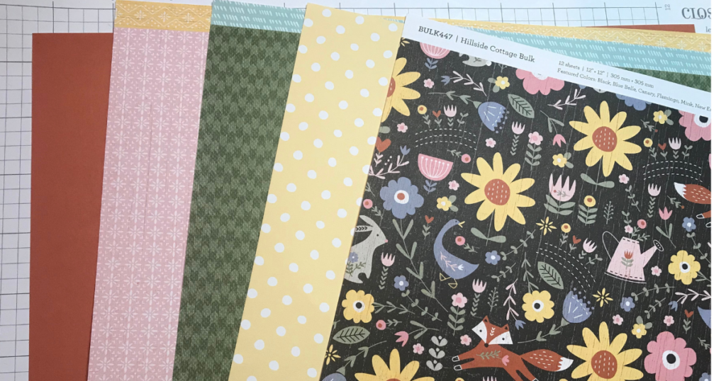 Simple Scrapbook Ideas Using Only 5 Pieces of Paper - Sunflower Paper ...