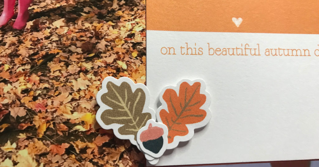 Easy Fall Leaves Scrapbook Page - Sunflower Paper Crafts