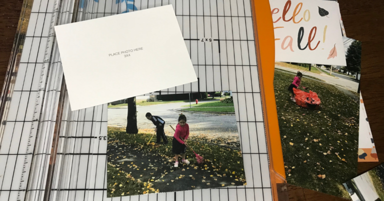 Easy Fall Leaves Scrapbook Page - Sunflower Paper Crafts