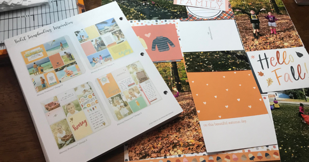 Easy Fall Leaves Scrapbook Page - Sunflower Paper Crafts