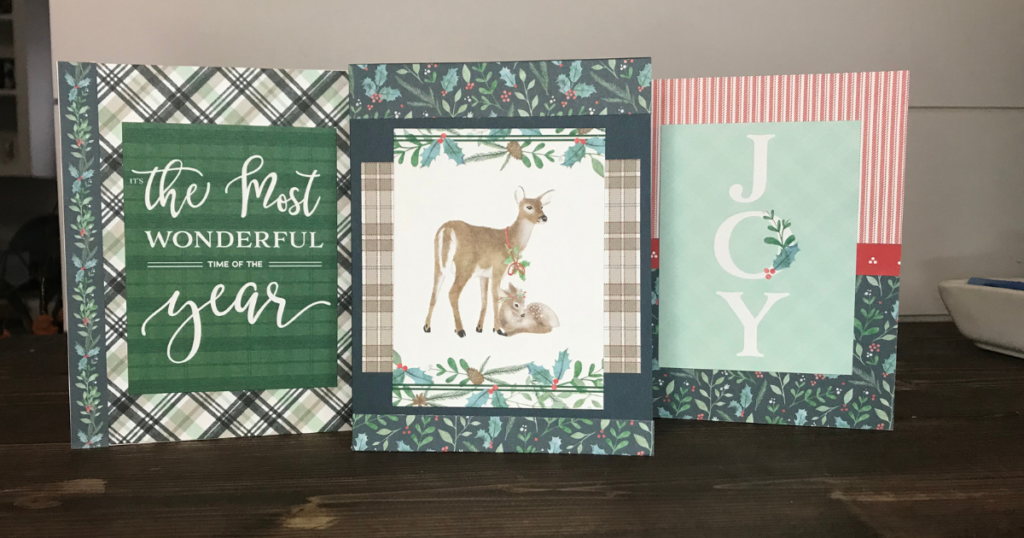 5 Must Try Easy Scrapbook Christmas Cards - Sunflower Paper Crafts