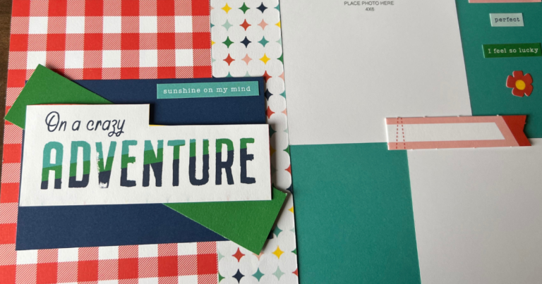 4 Easy Steps to Create a Quick Scrapbook Page - Sunflower Paper Crafts