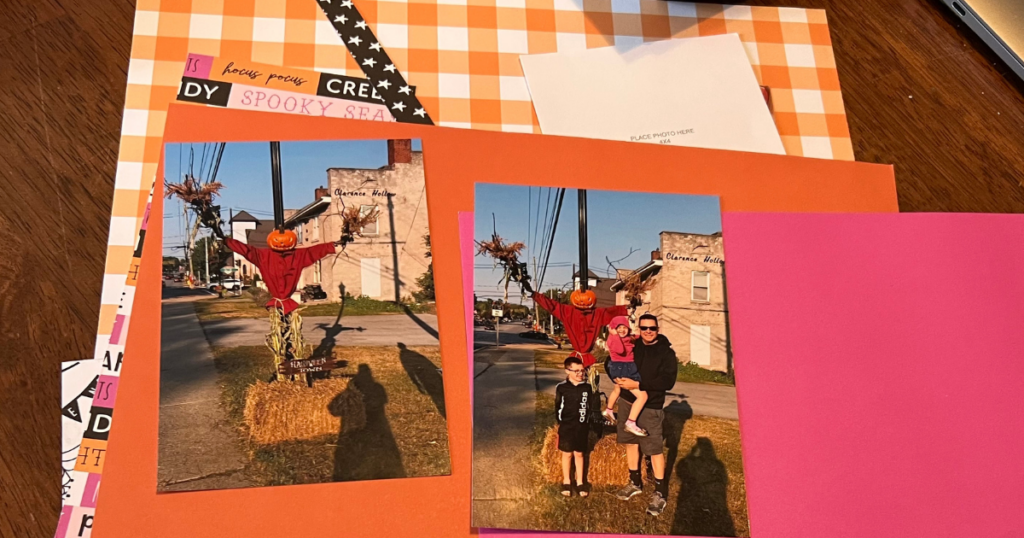 Step by Step Easy Scrapbook Layout for Beginners | Free Template