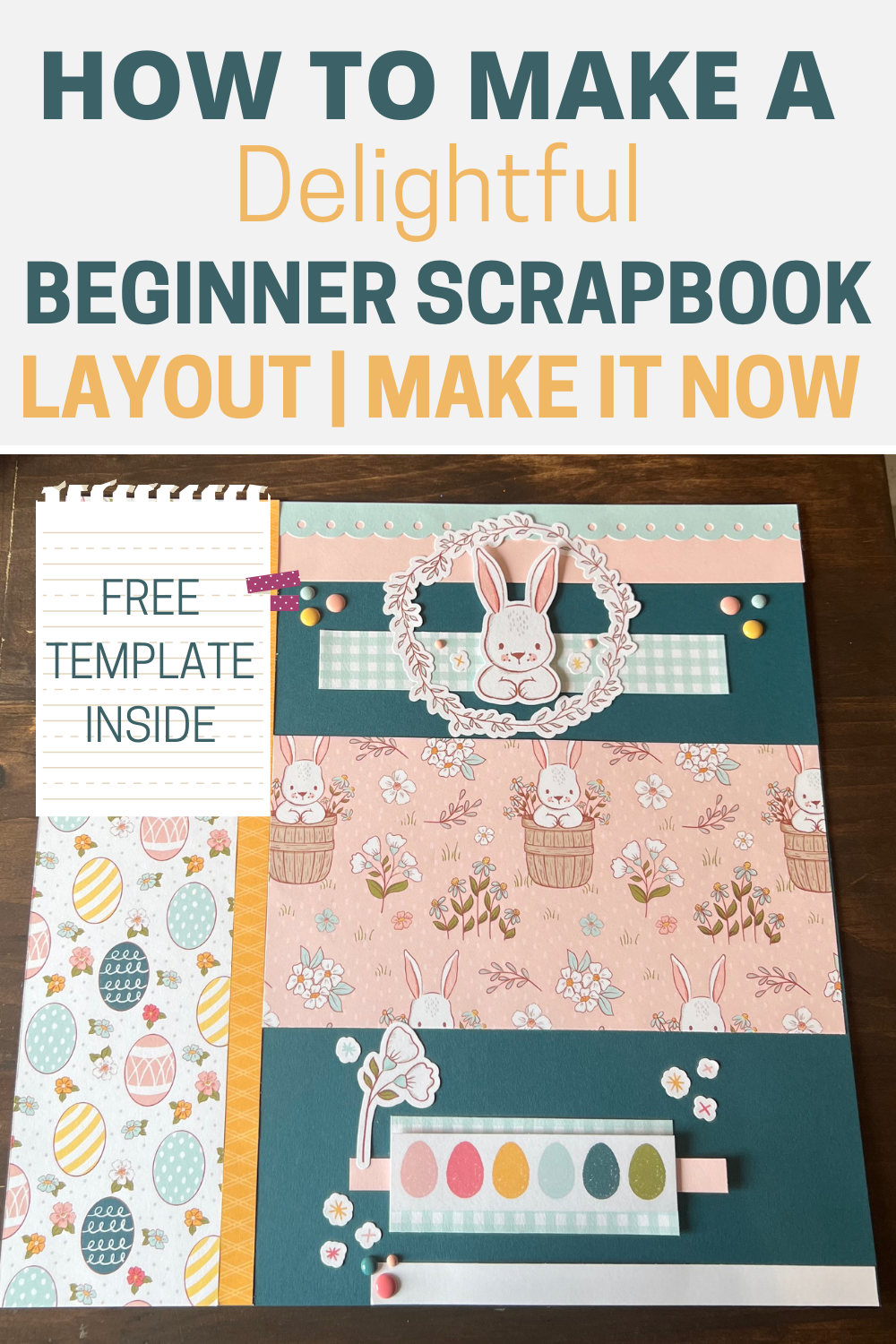 How to Make a Delightful Beginner Scrapbook Layout | Make It Today ...
