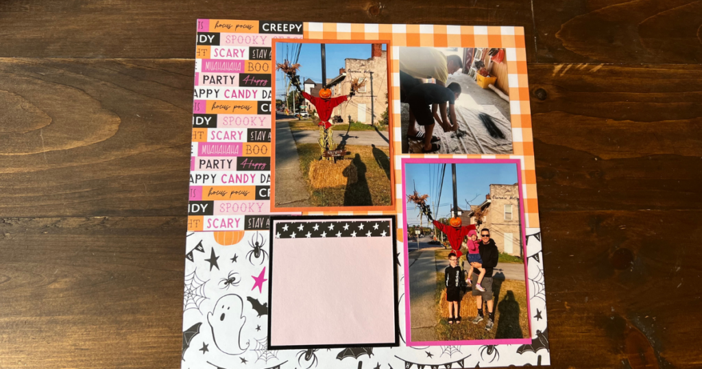 Step by Step Easy Scrapbook Layout for Beginners | Free Template