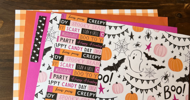 Step by Step Easy Scrapbook Layout for Beginners | Free Template