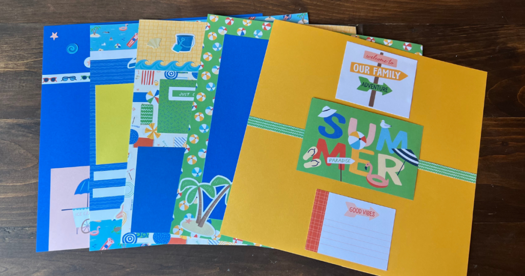 7 Fun and Exciting Summer Scrapbook Layouts For You + a Bonus Page Idea ...