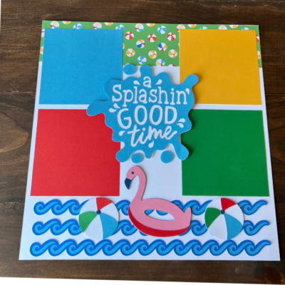 Cricut Pool Scrapbook Idea to Make the Best Layout for Summer Memories ...