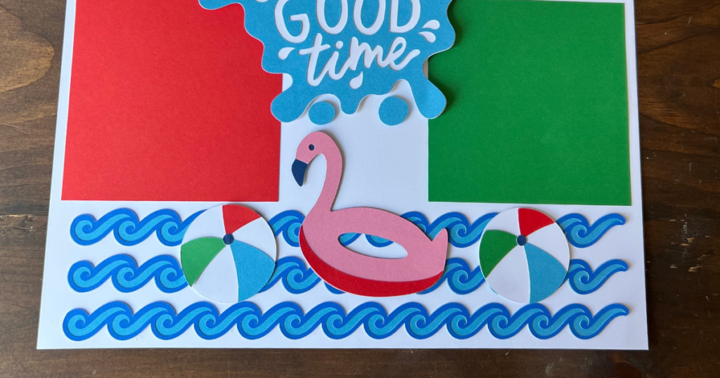 Cricut Pool Scrapbook Idea to Make the Best Layout for Summer Memories ...